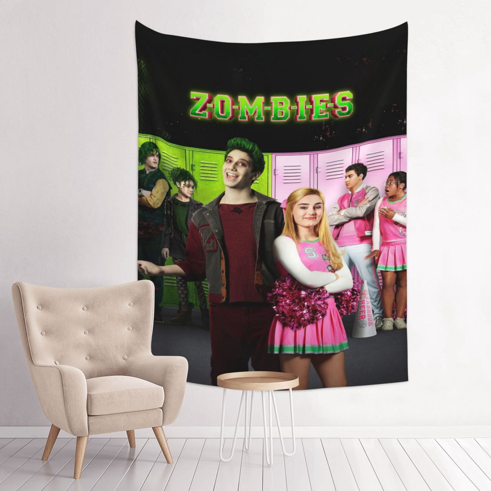 Zombies 4 Wall Tapestry Poster For Bedroom Aesthetics Funny Room Decor ...