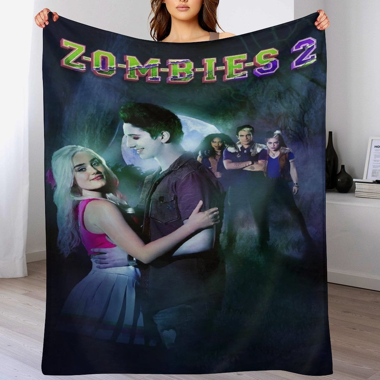 Zombies Blanket Ultra Soft Warm Fleece Throw Blankets for Sofa Office ...