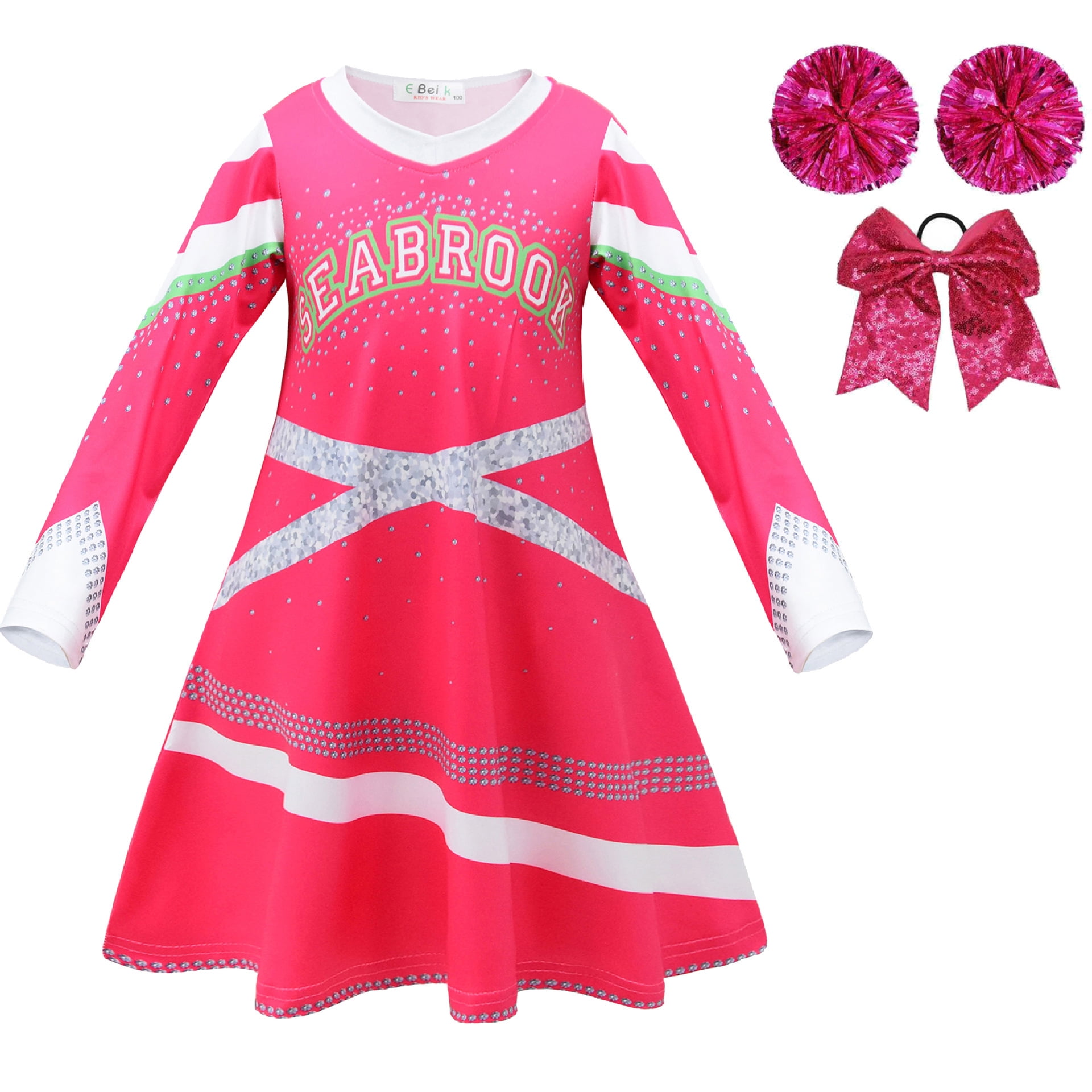 Zombies Cheerleader Costumes for Girls Toddler Cheerleading Outfit ...