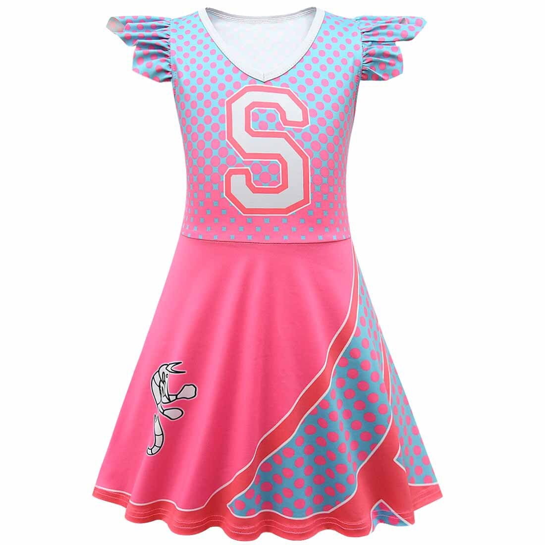 Zombies Cheerleading Costume Girls Toddler Kids Cheerleader Outfit ...