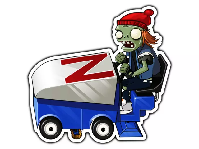 Zomboni Waterproof Sticker Phone Decal Water Bottle Stickers Car Decals ...