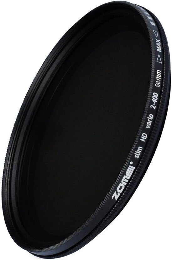 Zomei 58mm Ultra Slim ND2-ND400 Fader Variable Neutral Density ...