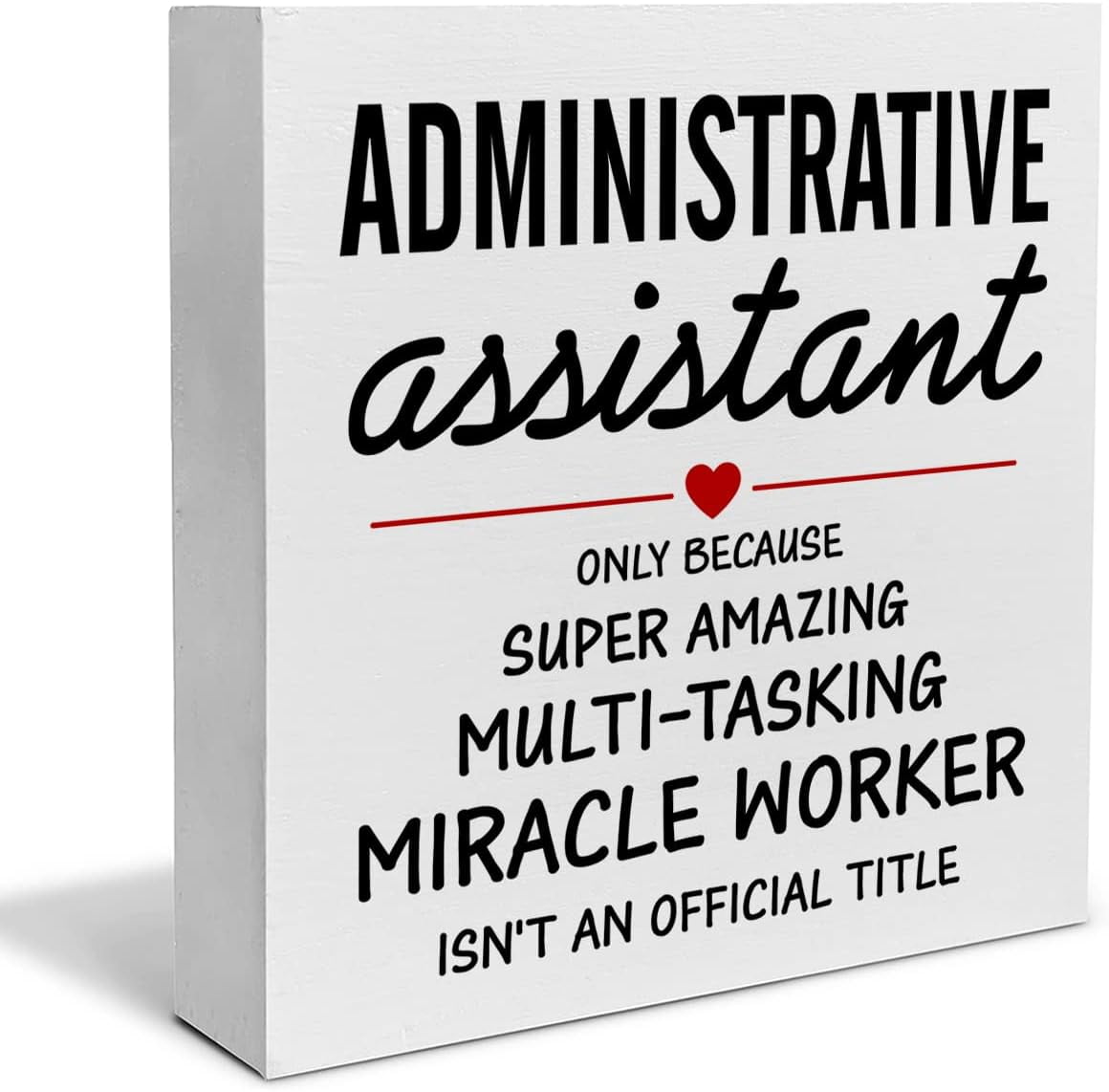 Zomyto 5"x5" Administrative Assistant Thank You Decorative Wooden Box ...