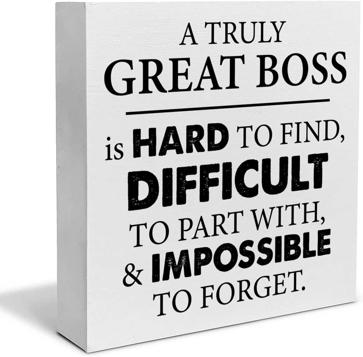 Zomyto 5"x5" Boss Appreciation Gift Decorative Wooden Box Sign a Truly ...