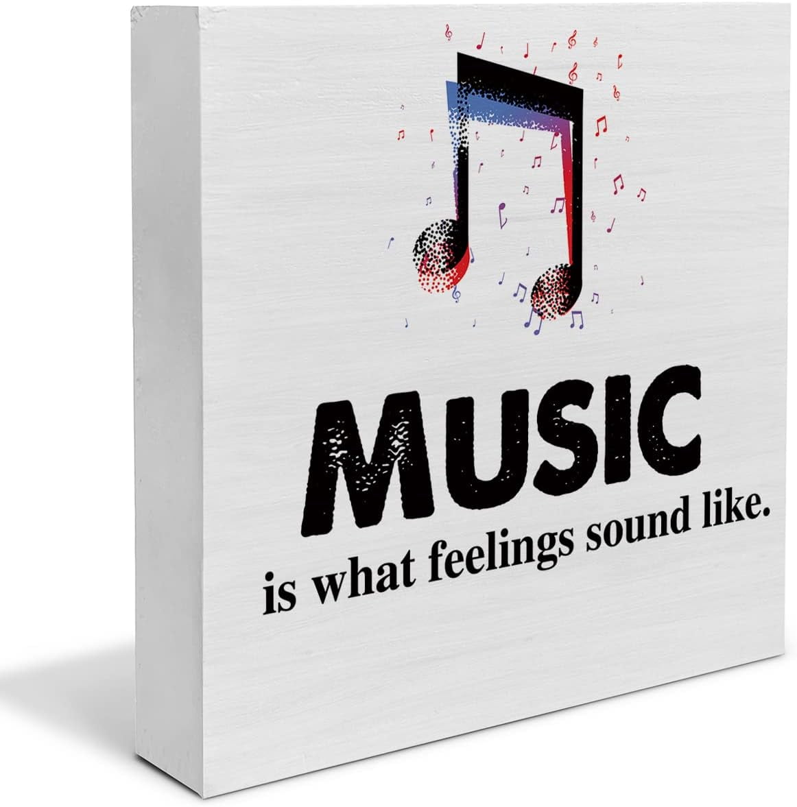 Zomyto 5"x5" Country Music is What Feelings Sound Like Wood Box Sign ...