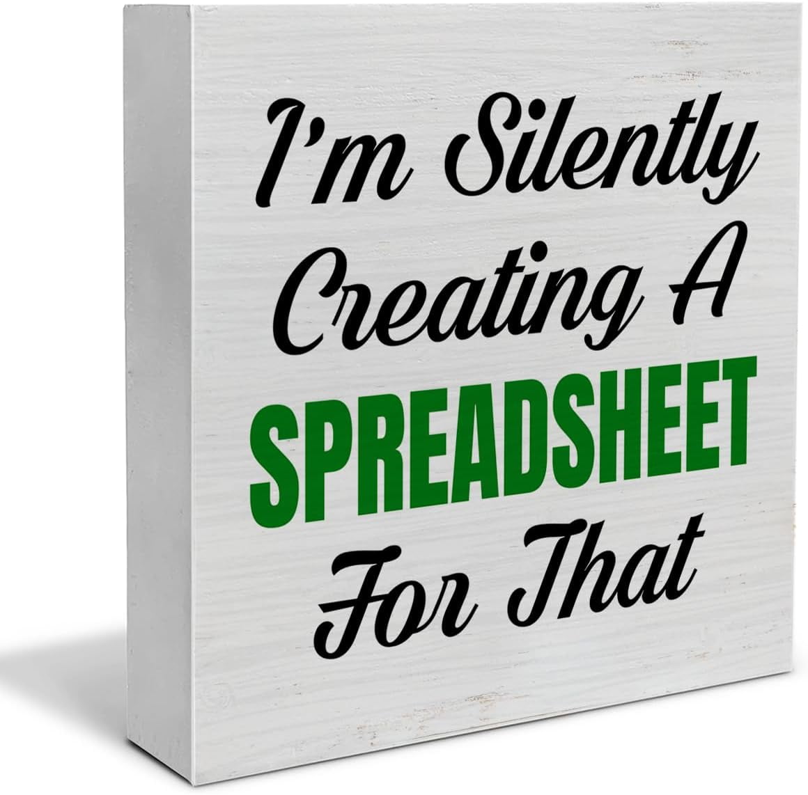 Zomyto 5"x5" HR Office Decor I'm Silently Creating a Spreadsheet for ...