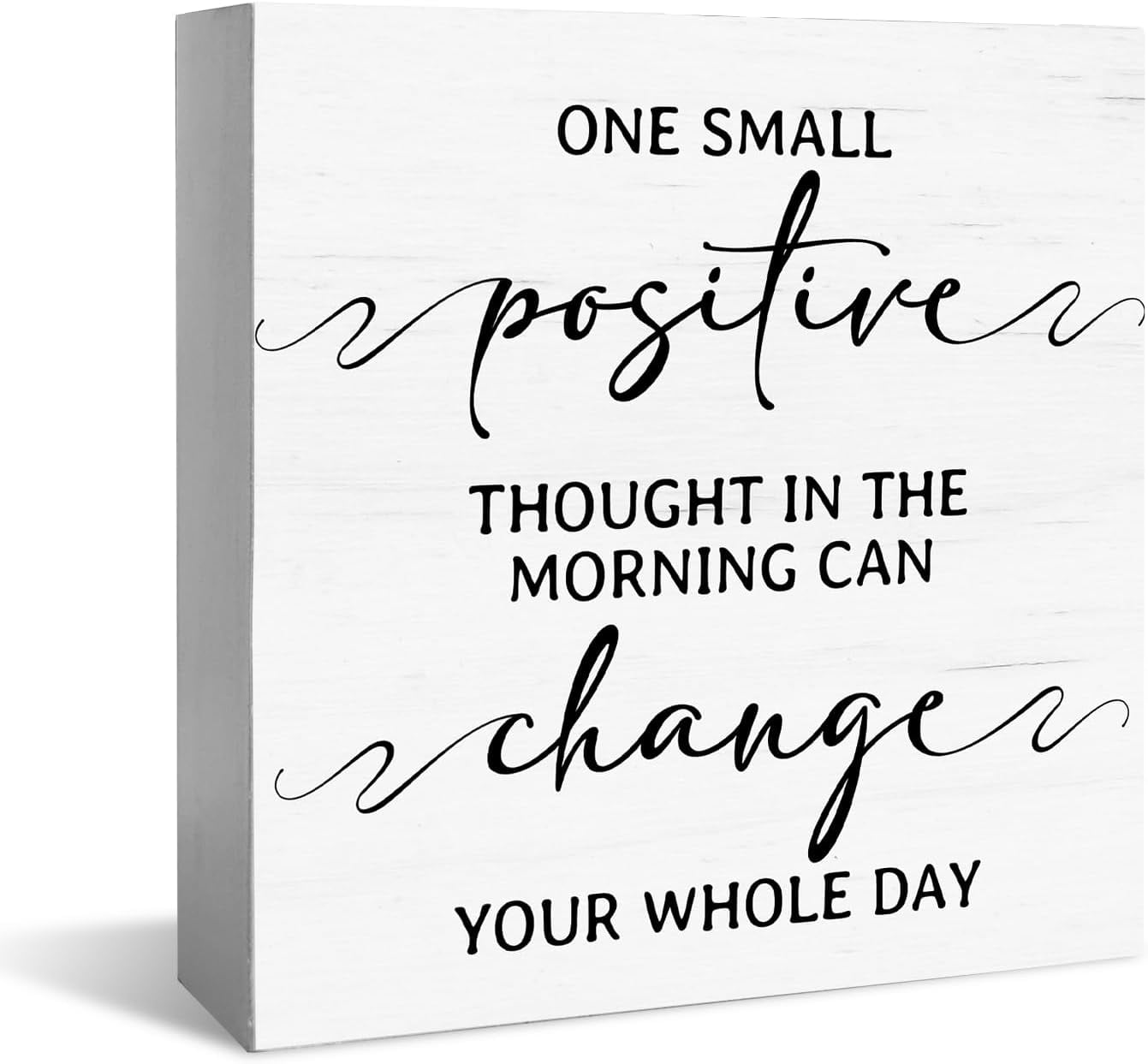Zomyto 5"x5" Inspiration Office Wooden Box Sign,Home Decor One Small ...