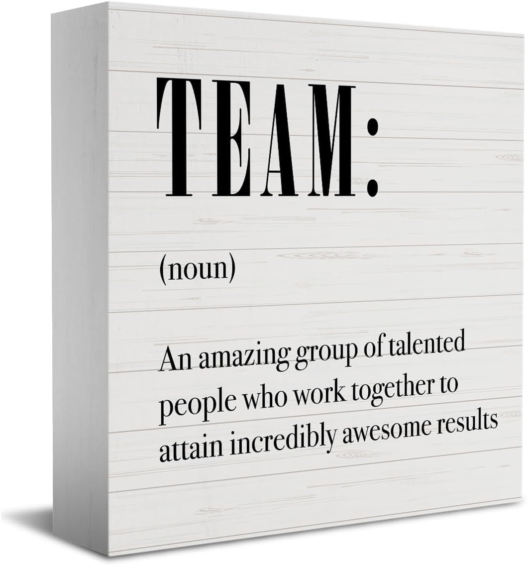 Zomyto 5"x5" Teams for Employees Office Cubicle Decor Tabletop Decor ...