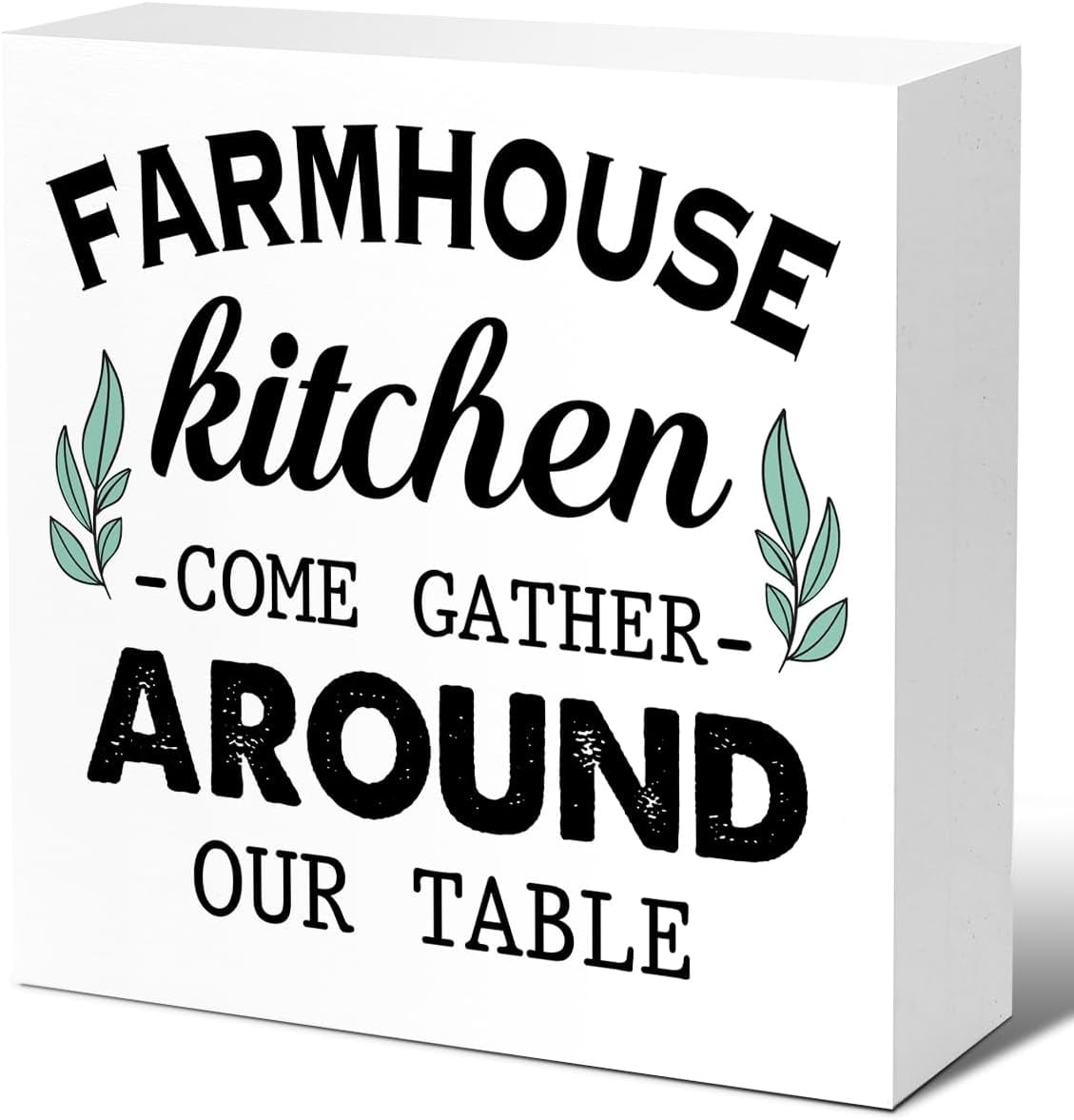 Zomyto 5"x5" Warming Farmhouse Wood Block Signs,Farmhouse Kitchen Come ...