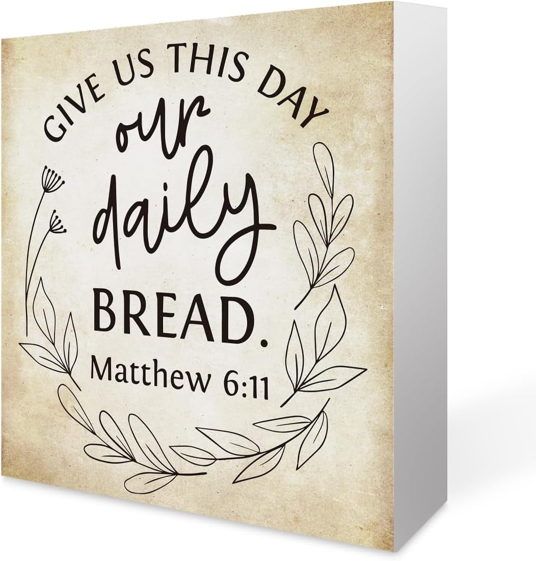 Zomyto 5x5 In Inspirational Bible Verse Give Us This Day Our Daily ...