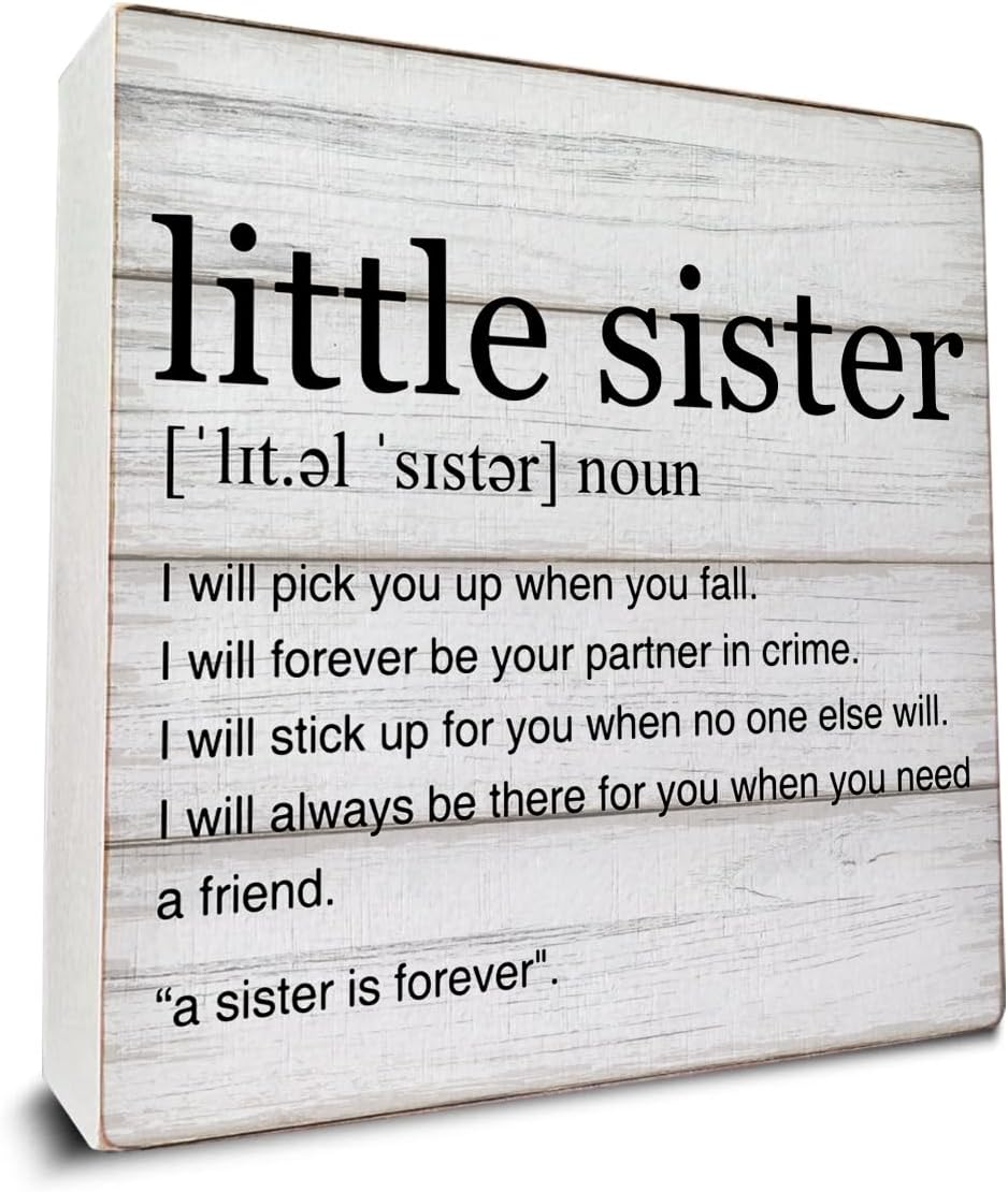 Zomyto 5x5 In Little Sister Gift from Sisters Little Sister Definition ...