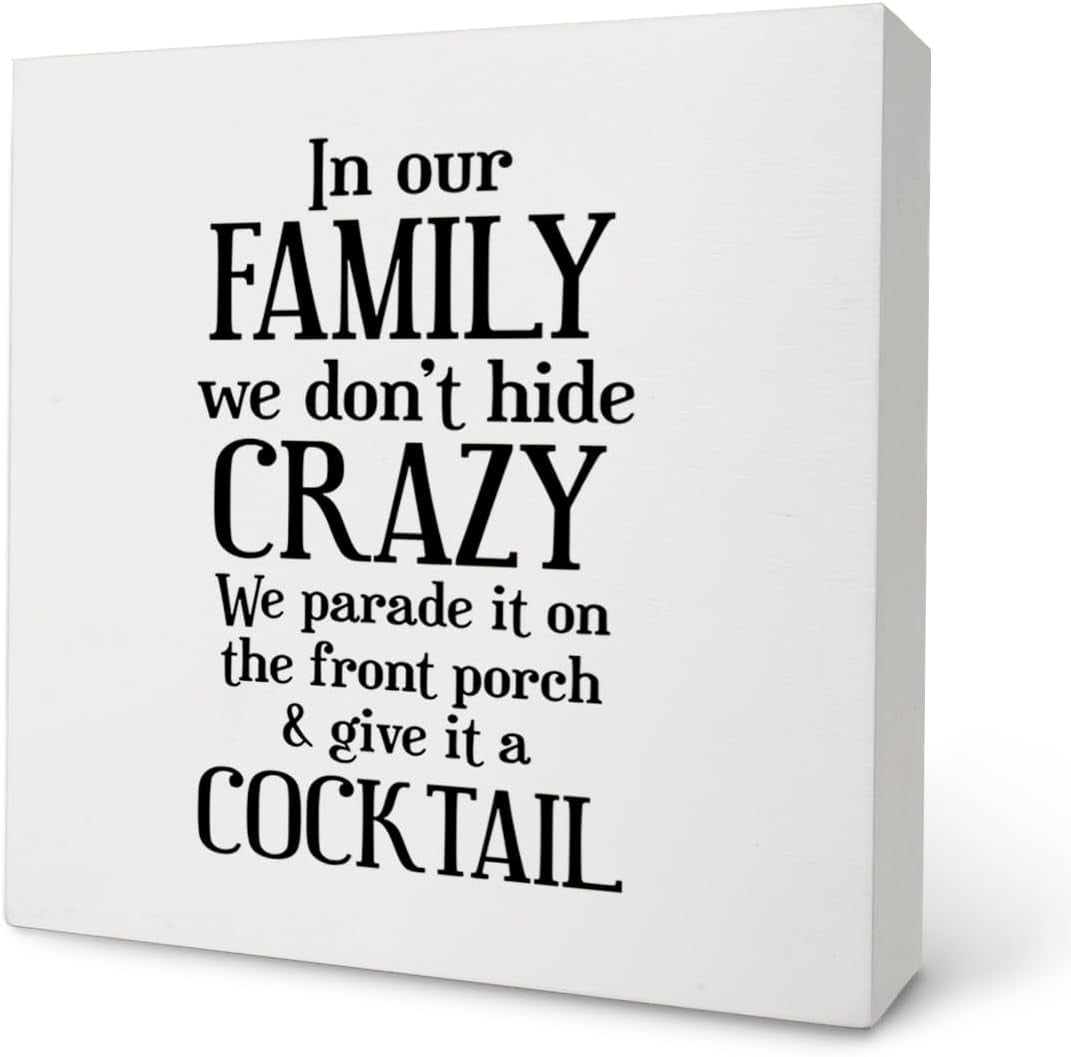 Zomyto 5x5 Inch Bar Signs for Home Bar - Home Bar Decor, Bar Signs for ...