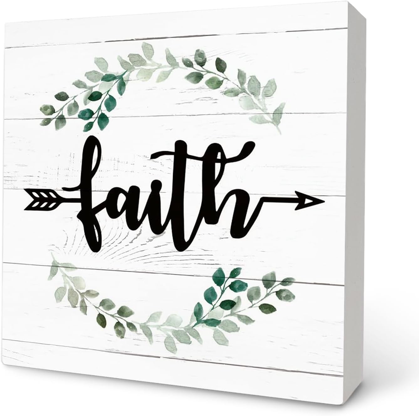 Zomyto 5x5 Inch Christian Wooden Signs,Christian Decor,Christian Desk ...