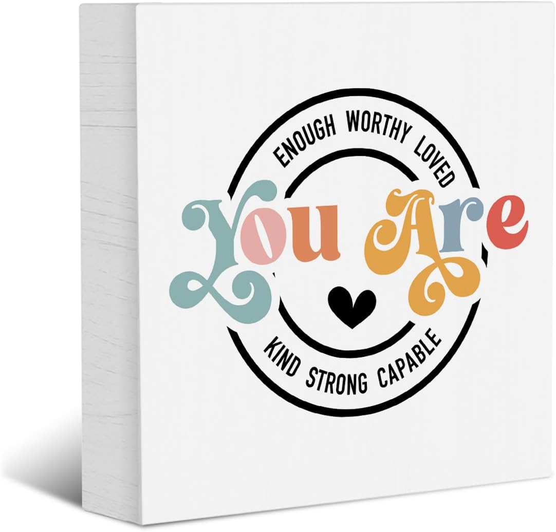 Zomyto 5x5 Inches Mental Health Home Office Farmhouse Decor Mental ...