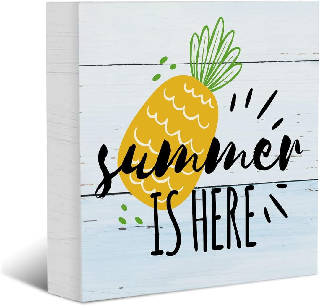 Zomyto 5x5 Inches Pineapple Decor for Summer Decorations for Home ...