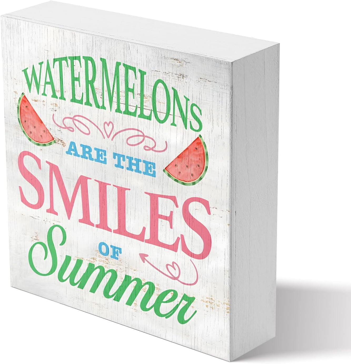 Zomyto 5x5 Inches Rustic Summer Watermelons are the Smiles of Summer ...