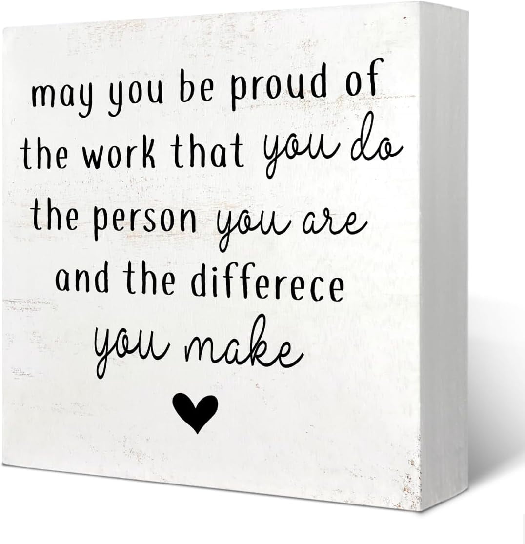Zomyto 5x5 inches Desk Decor, Inspirational Desk Decor Sign, May You Be ...
