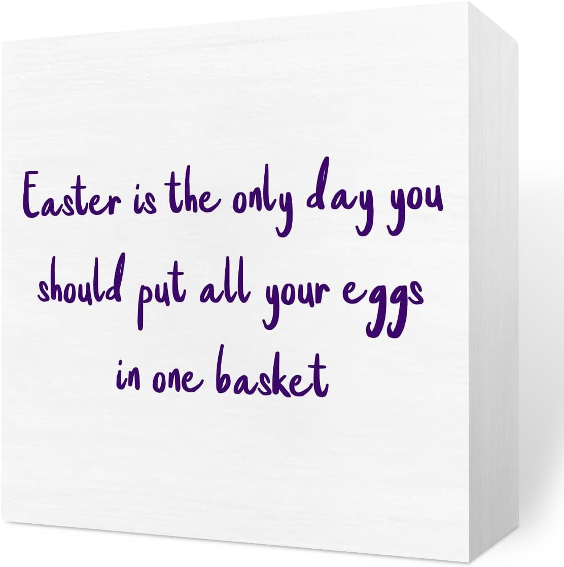 Zomyto 5x5 inches Funny Easter Decorations Rustic Home Office Desk ...