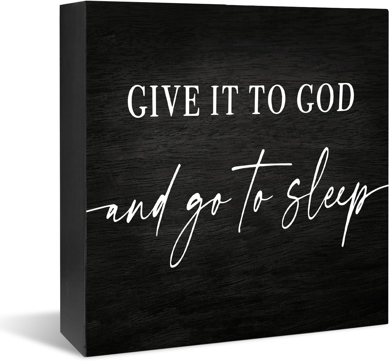 Zomyto 5x5 inches Inspiration Bedroom Decor Wooden Box Sign Home Decor ...