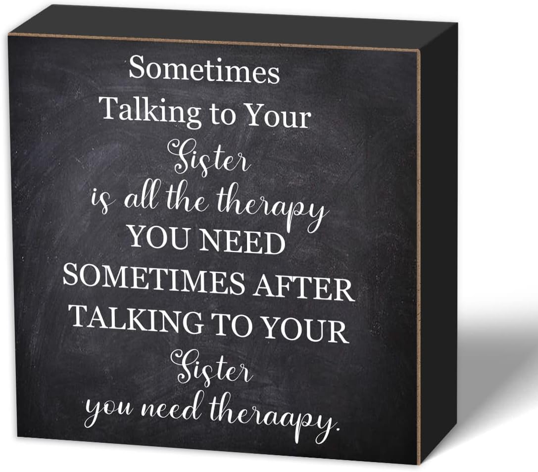 Zomyto 5x5 inches Sister Gifts - Sometimes Talking To Your Sister Is ...