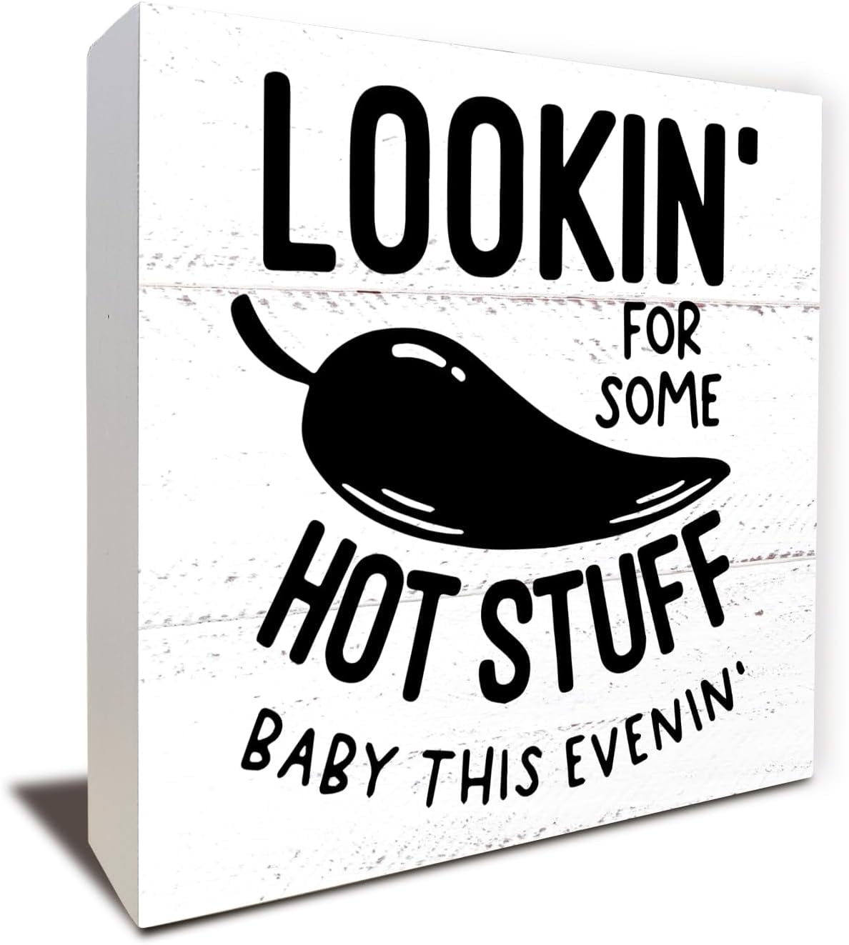 Zomyto 7"x7" Funny Kitchen Table Decor Wooden Box Sign, Kitchen Decor ...