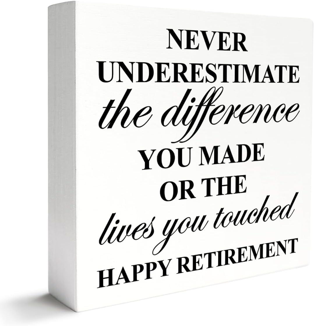 Zomyto 7"x7" Retirement for Men Woman,Retirement Appreciation for ...