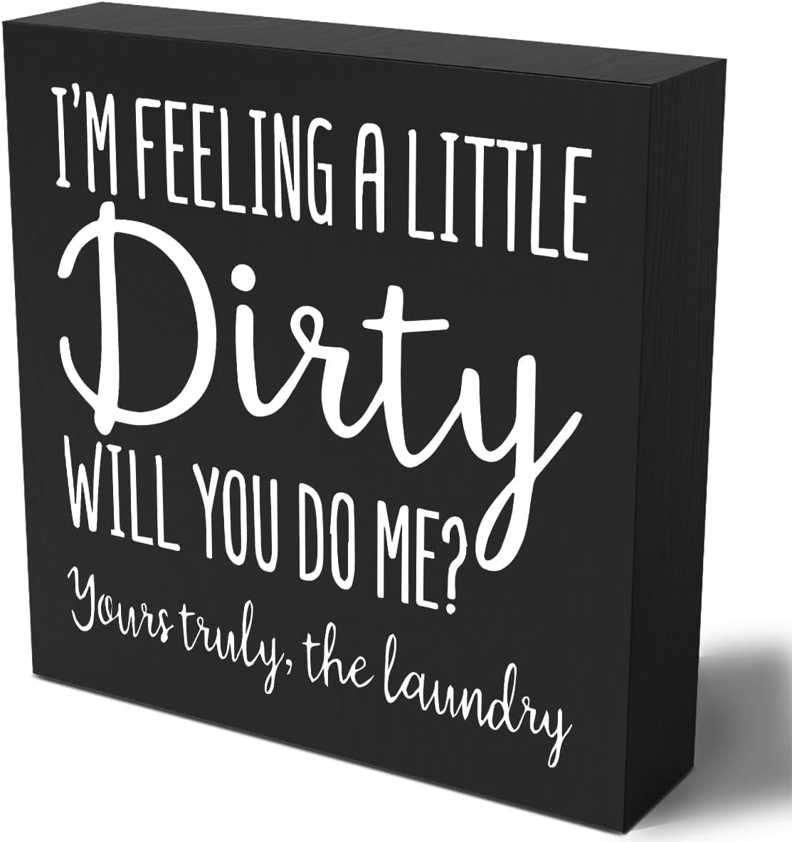 Zomyto 7"x7" Rustic Bathroom Decor Wood Sign Desk Decor Farm house ...