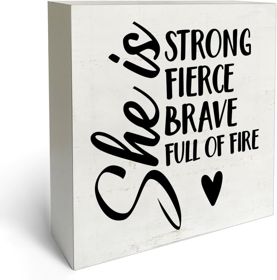 Zomyto 7"x7" Rustic Farmhouse Style Uplifting Quotes Women Empowerment ...