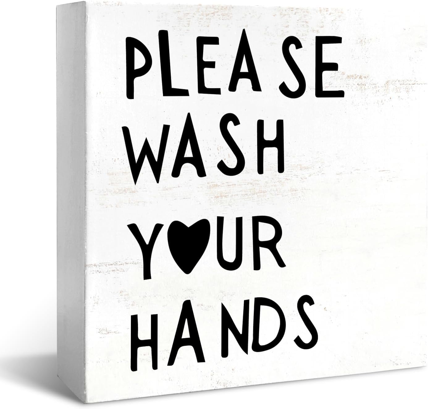 Zomyto 7x7 IN Funny Bathroom Wash Sign Desk Decor, Please Wash Your ...