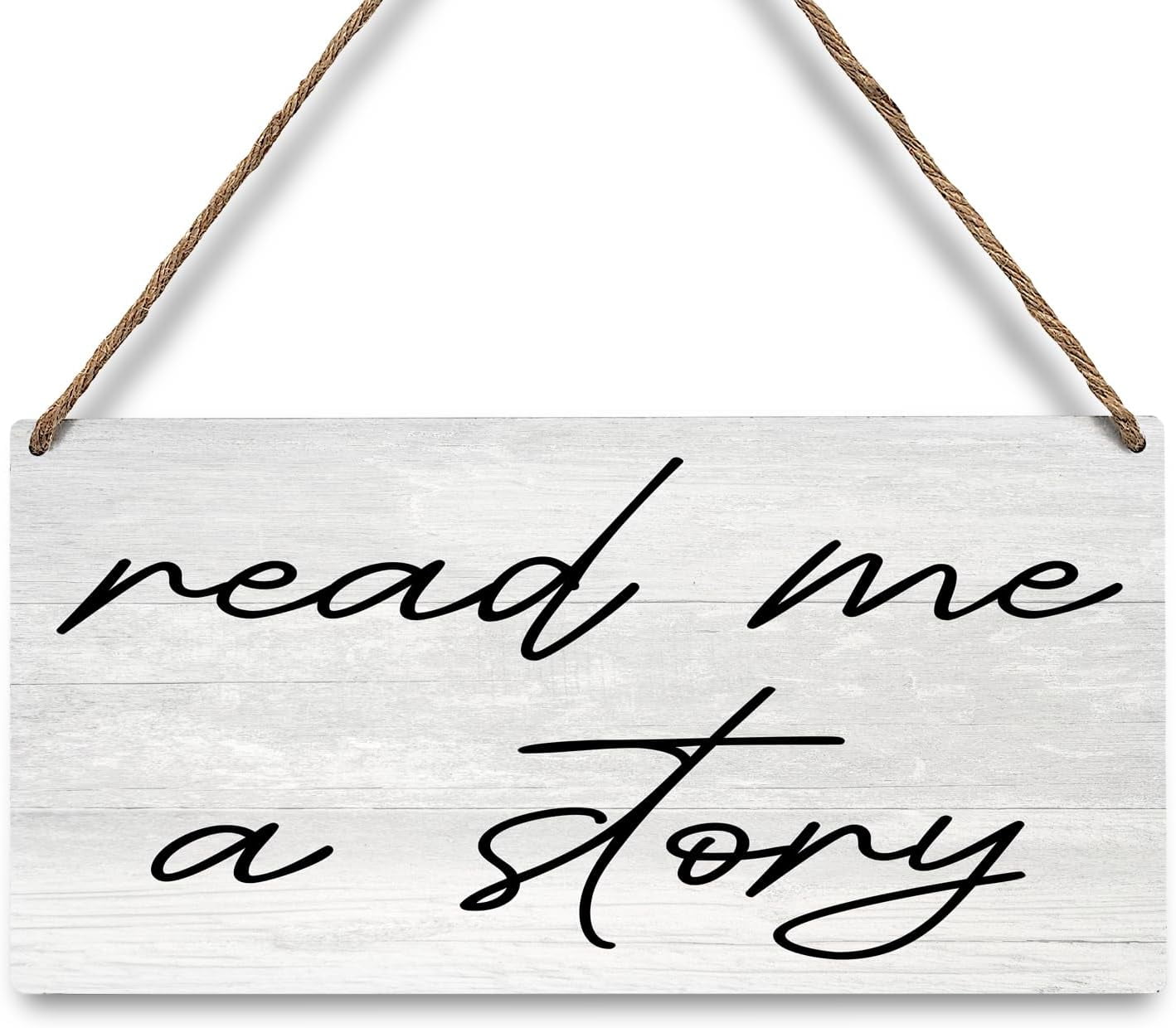 Zomyto 7x7 IN Read Sign Wood Plaque Sign, Read Signs, Read Me A Story ...