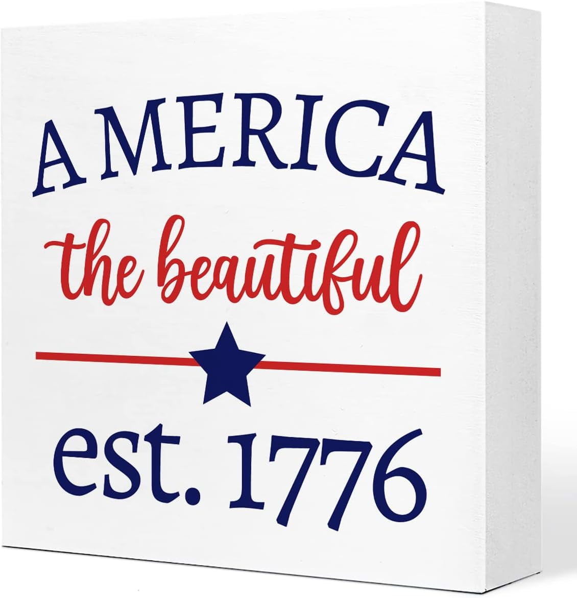 Zomyto 7x7 In America The Beautiful Est.1776 Independence Day Patriotic ...