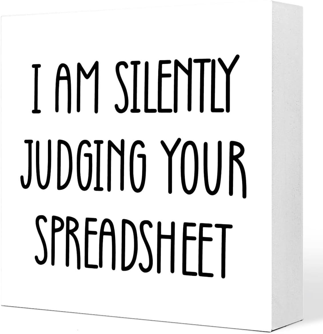 Zomyto 7x7 In Sarcastic Office Signs,Funny Office Wooden Box Sign I'm ...
