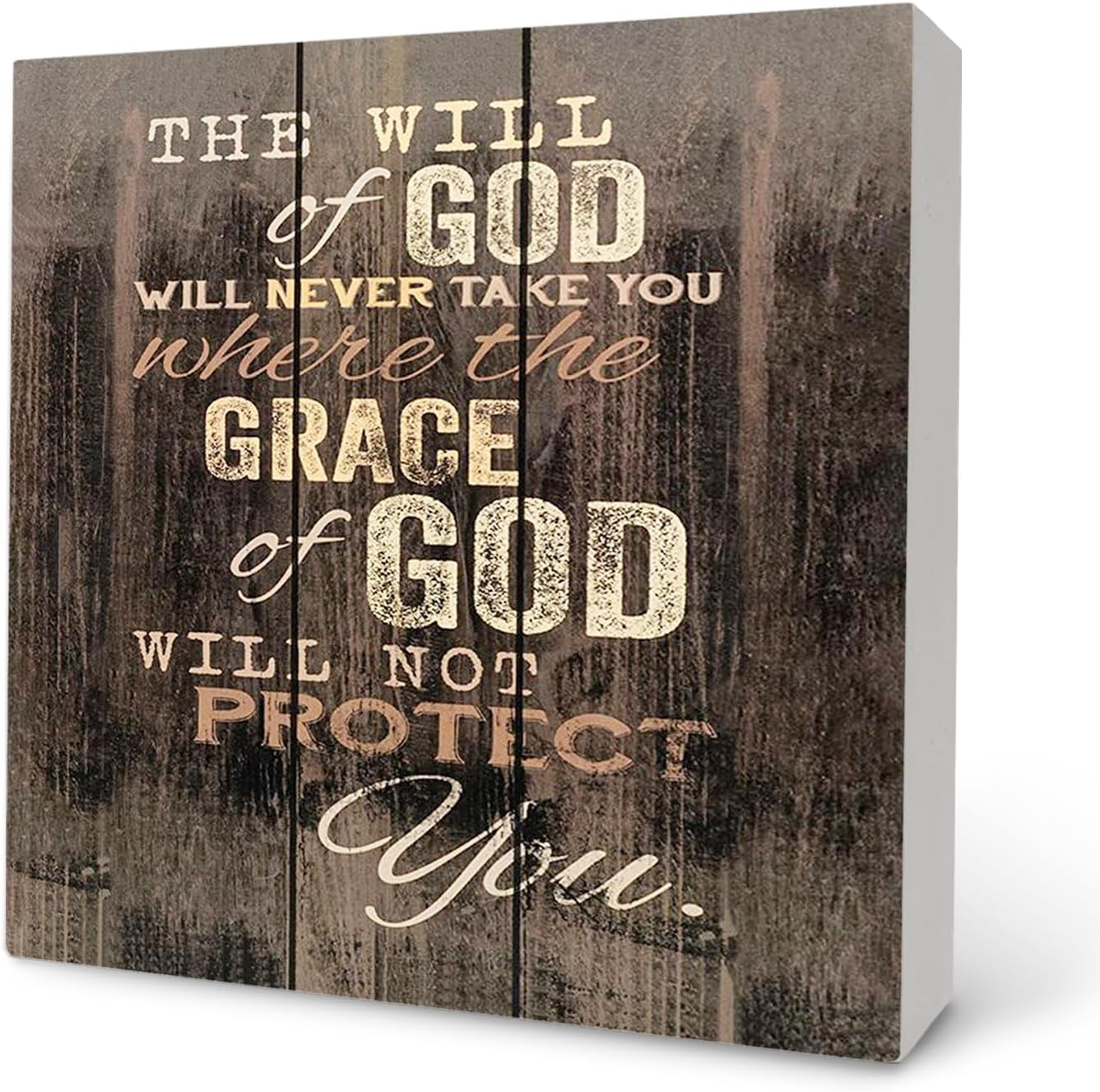 Zomyto 7x7 Inch Christian Wooden Signs,Christian Decor,Bible Verse ...
