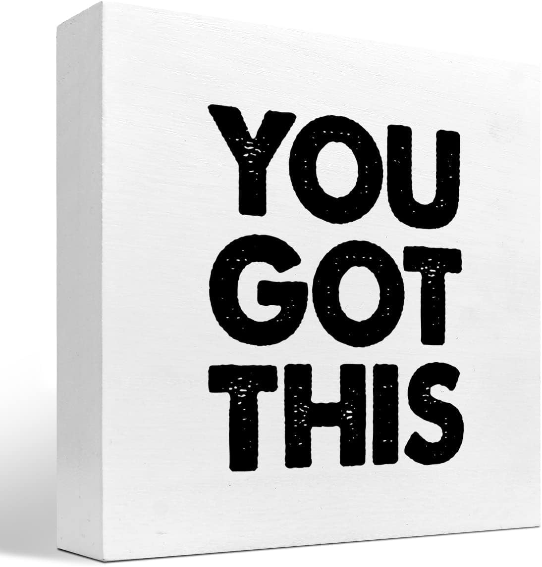 Zomyto 7x7 Inch You Got This Wooden Box Sign Decor Desk Sign ...