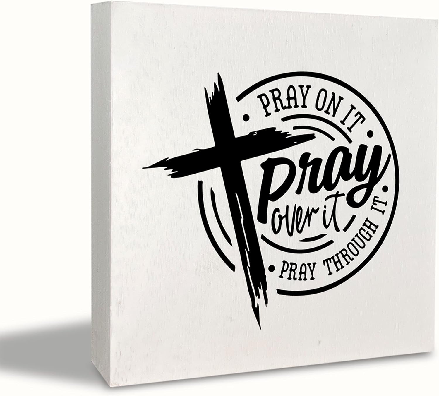 Zomyto 7x7 Inches Christian Pray on It Pray Over It Pray Through It ...