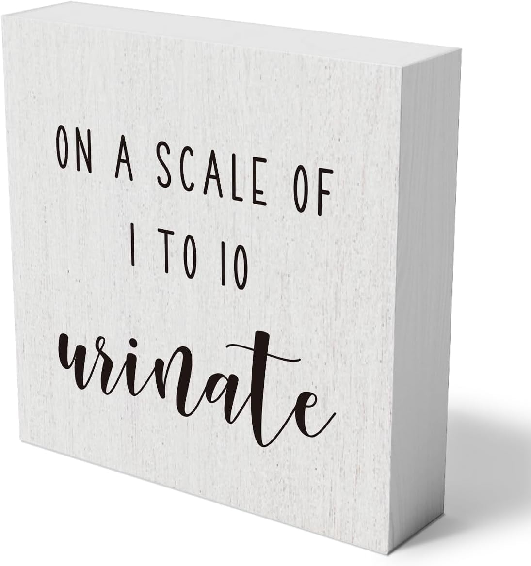 Zomyto 7x7 Inches Funny Wooden Box Sign Decorative on a Scale of 1 to ...