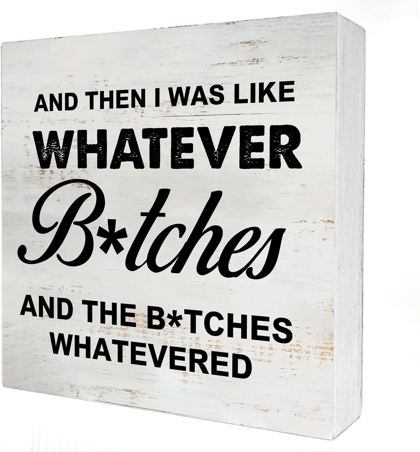 Zomyto 7x7 Inches If I Survive Wooden Box Sign with Saying Desk Decor ...