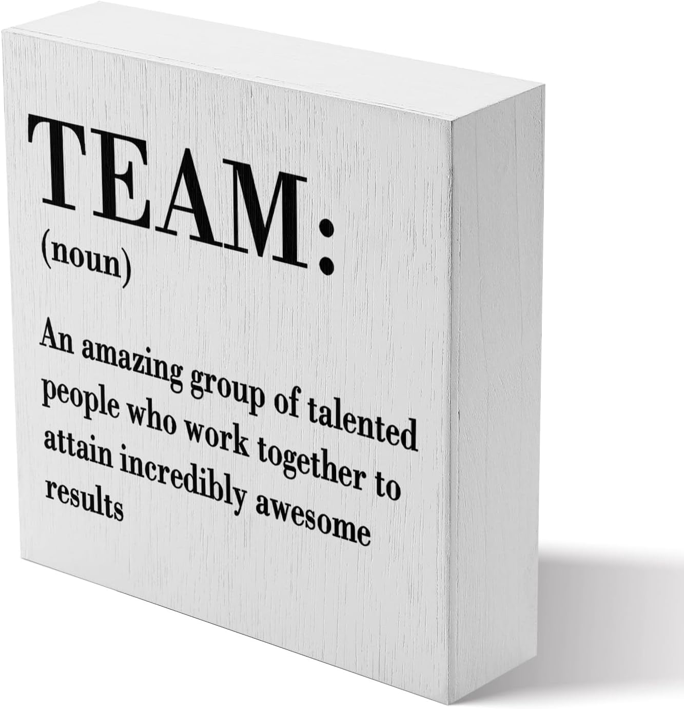 Zomyto 7x7 Inches Inspirational Team Noun Office Decor Desk Decor ...