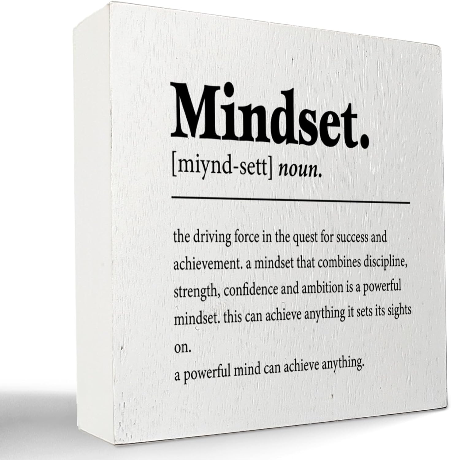 Zomyto 7x7 Inches Motivational Home Office Desk Decor,Positive Mindset ...