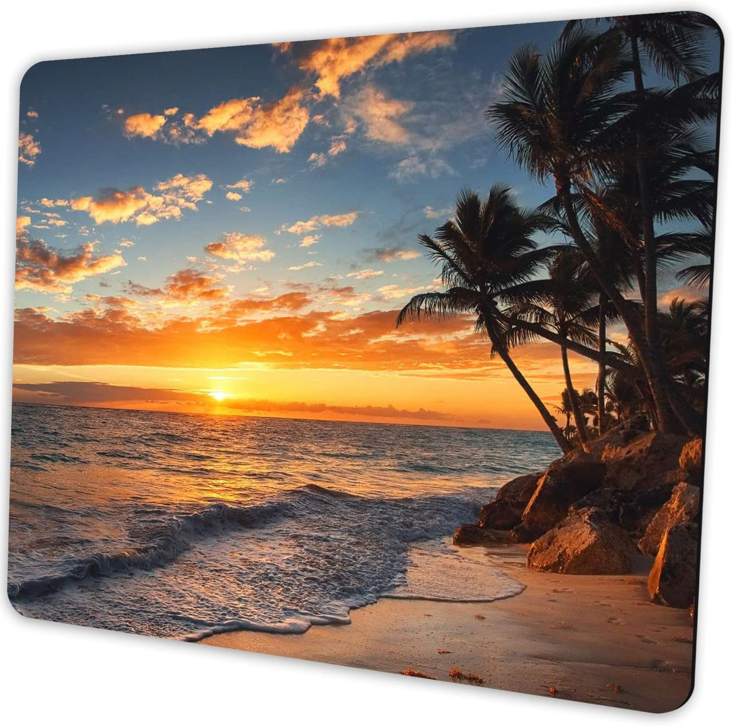 Zomyto 8x10 Inch Sunset Beach Mouse pad with Tropical Ocean Landscape ...