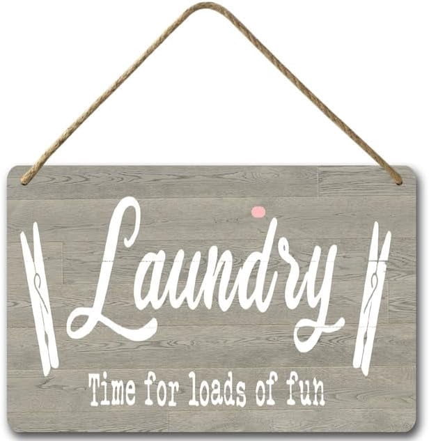 Zomyto 8x12 IN Farmhouse Laundry Room Sign Wall Art Farmhouse Door Sign ...
