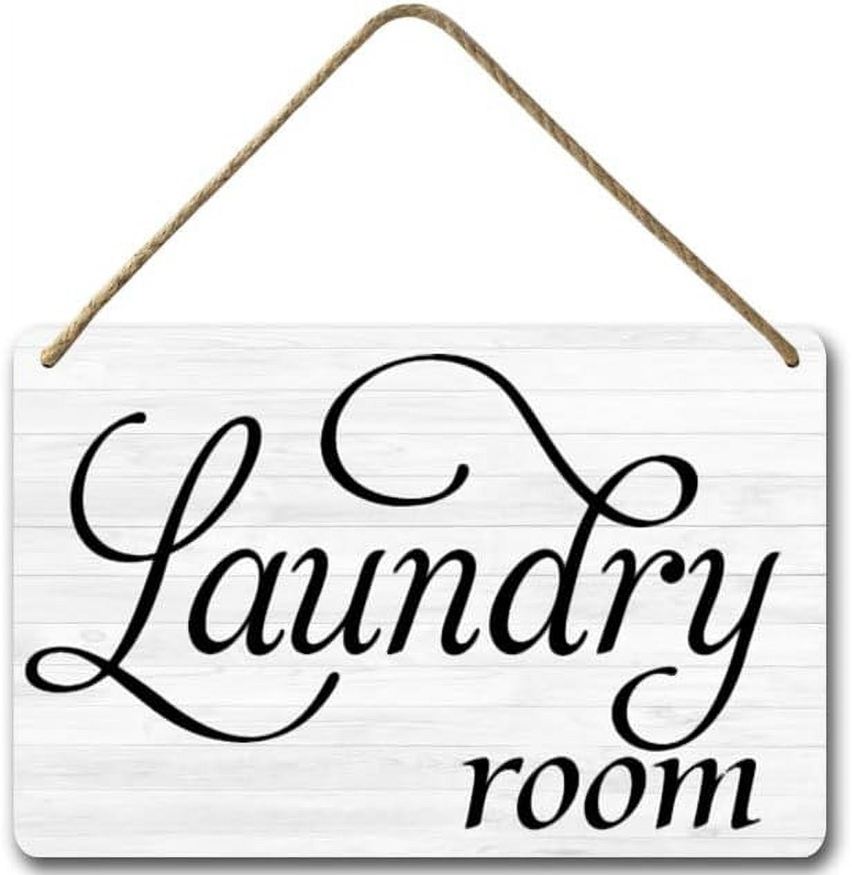 Zomyto 8x12IN Rustic Farmhouse Laundry Signs,Laundry Room Decor and ...
