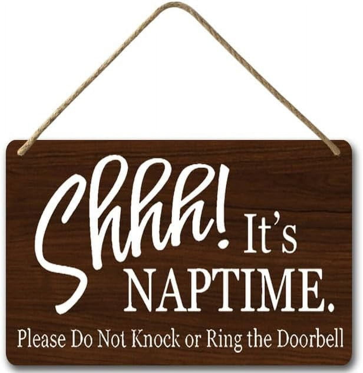 Zomyto 8x12IN Shhh It's Nap Time Please Do Not Knock or Ring the Door ...