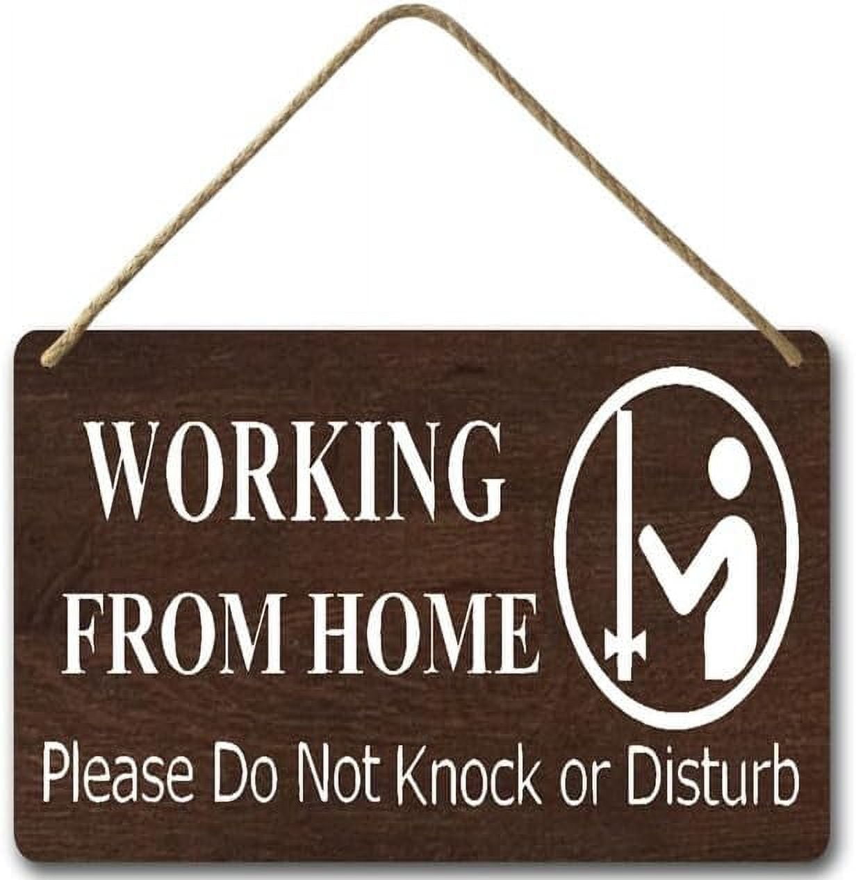 Zomyto 8x12IN Working from Home Sign Do Not Knock Disturb Sign ...