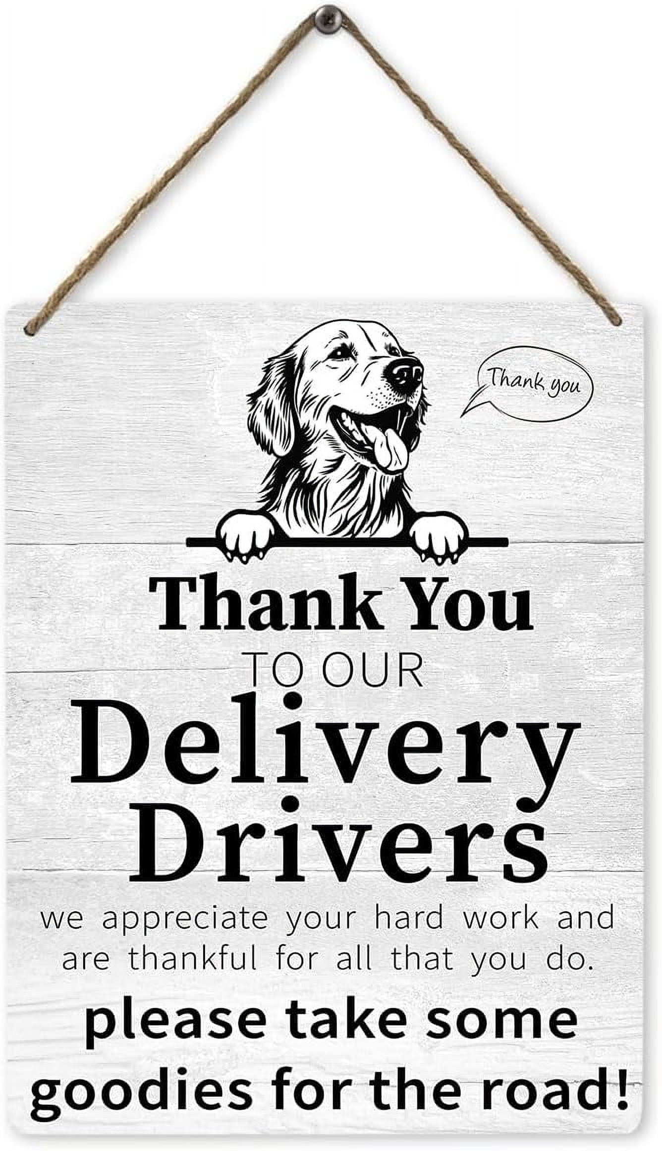 Zomyto Delivery Sign,Thank You to Our Delivery Drivers,Delivery Driver ...