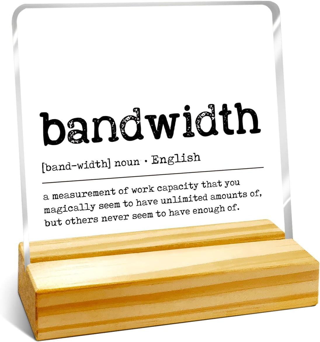 Zomyto Funny Office Acrylic Sign,Humorous Office Desk Decor,Sarcastic ...