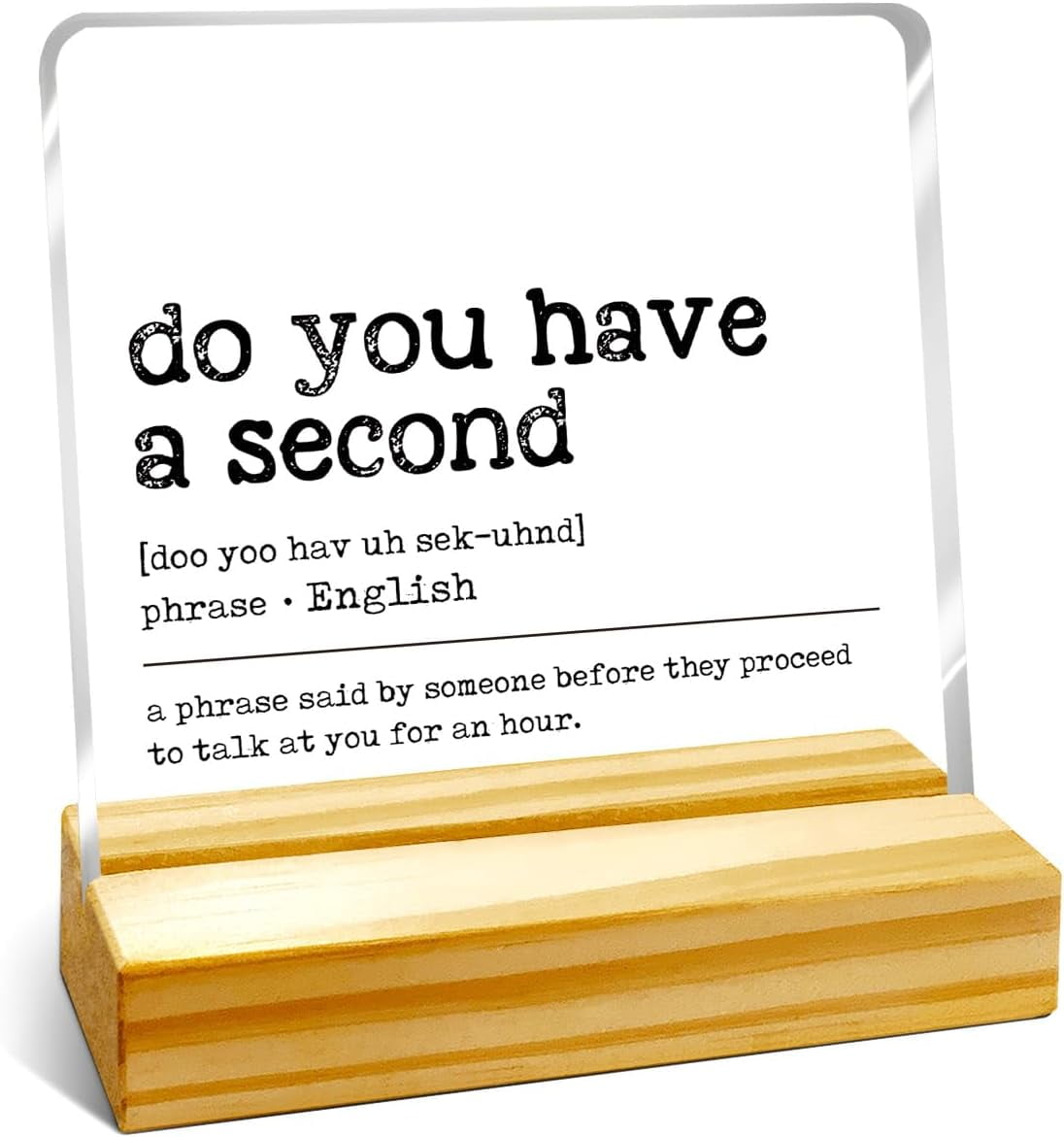 Zomyto Funny Office Acrylic Sign,Humorous Office Desk Decor,Sarcastic ...