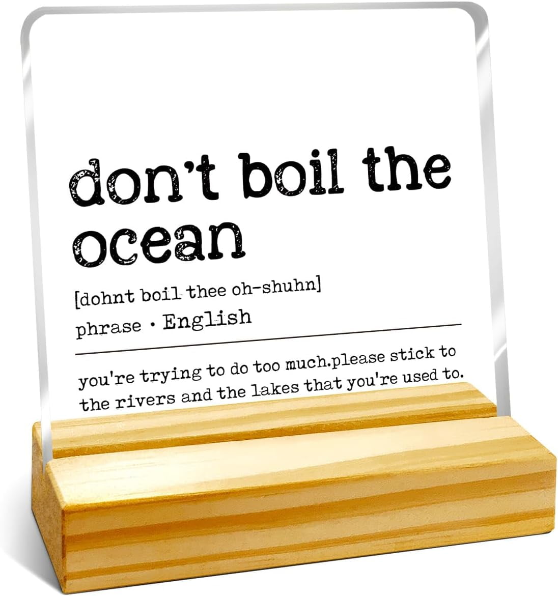 Zomyto Funny Office Acrylic Sign,Humorous Office Desk Decor,Sarcastic ...