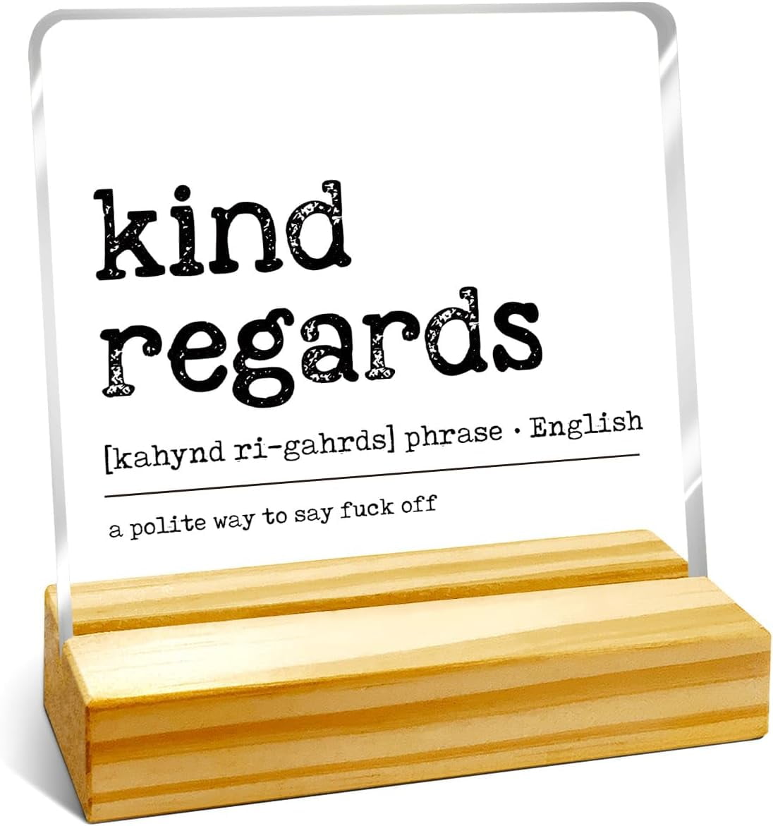 Zomyto Funny Office Acrylic Sign,Humorous Office Desk Decor,Sarcastic ...