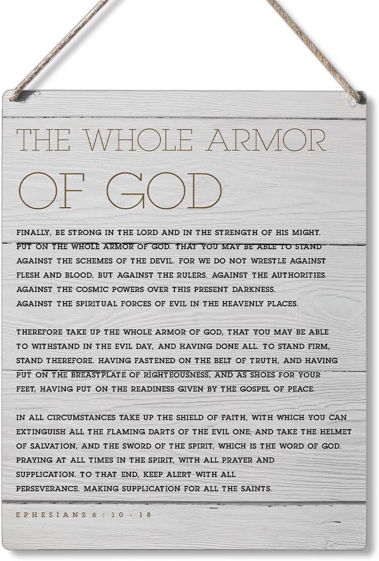 Zomyto Inspirational Bible Gift Signs the Whole Armor of God Finally Be ...